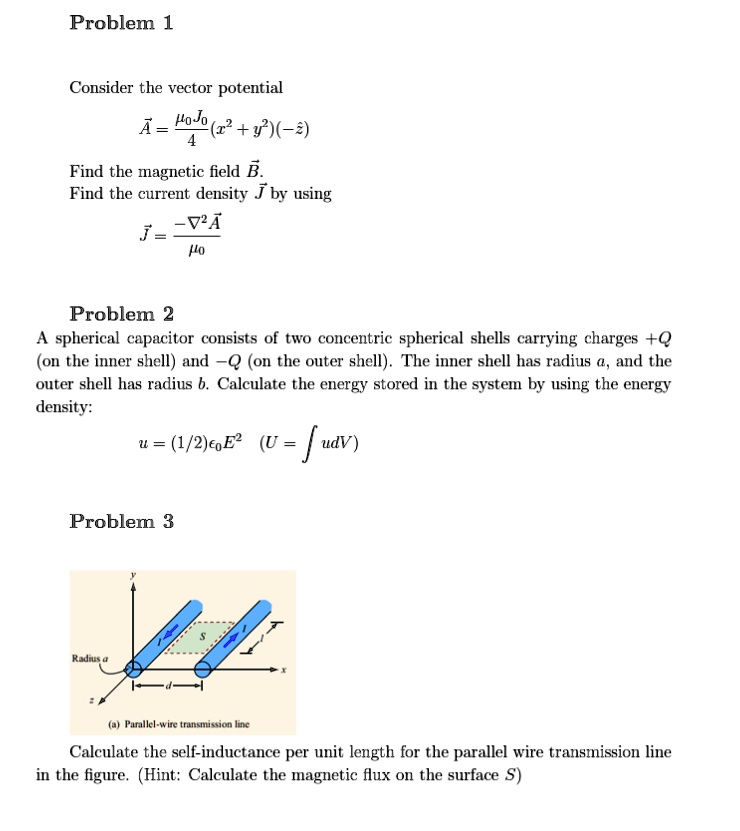 SOLVED: Texts: Problem 1 Consider the vector potential A = ∇ x (x^2 + y ...