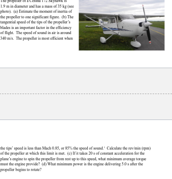 1.9 m in diameter and has a mass of 35 kg (see photo). (a) Estimate the ...