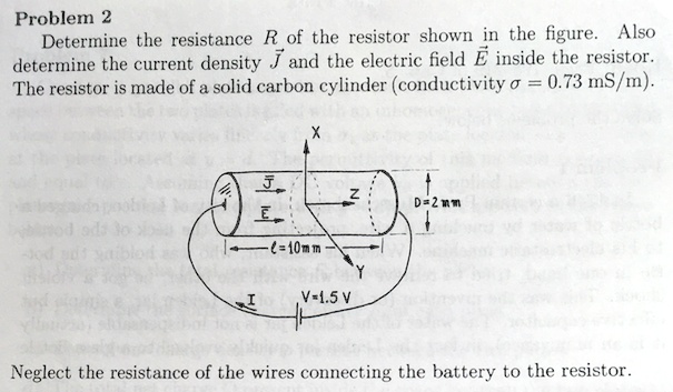 SOLVED: Problem 2: Determine the resistance R of the resistor shown in ...