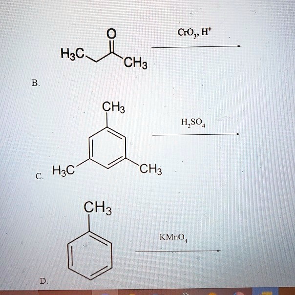 SOLVED: CO2 H2O H2C=CH2 CH3SO3H H3C CH3 CH3 KMnO4