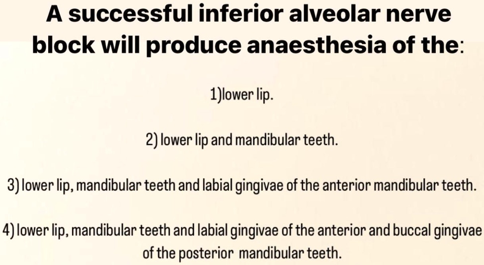 A successful inferior alveolar nerve block will produce anaesthesia of ...