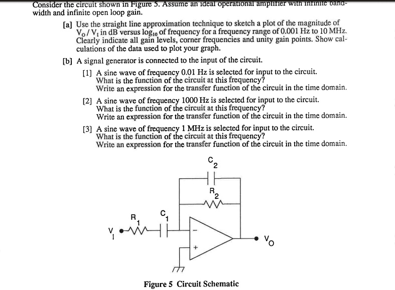 SOLVED: Consider the circuit shown in Figure 5. Assume a width and ...