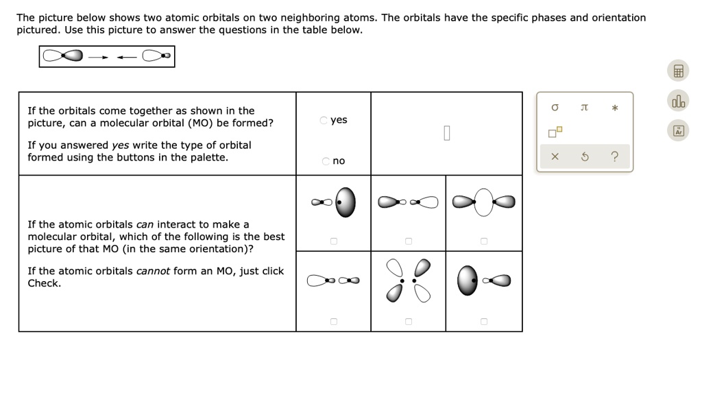 Solved The Picture Below Shows Two Atomic Orbitals On Two Neighboring