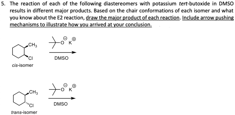 SOLVED: The reaction of each of the following diastereomers with ...