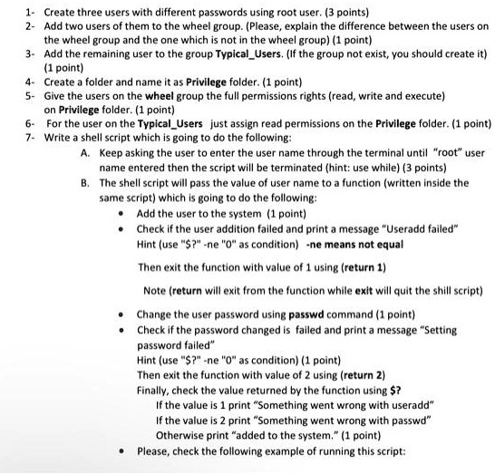 SOLVED: I'm using CentOS 7 on a virtual machine. May I have help with step 2 and 3? (Could you ...