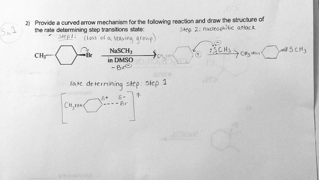 SOLVED: Provide a curved arrow mechanism for the following reaction and ...