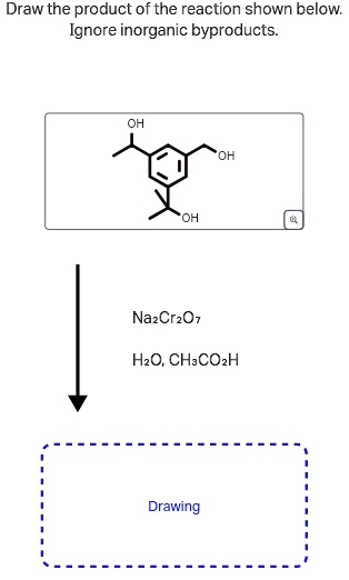 draw the product of the reaction shown below ignore inorganic ...
