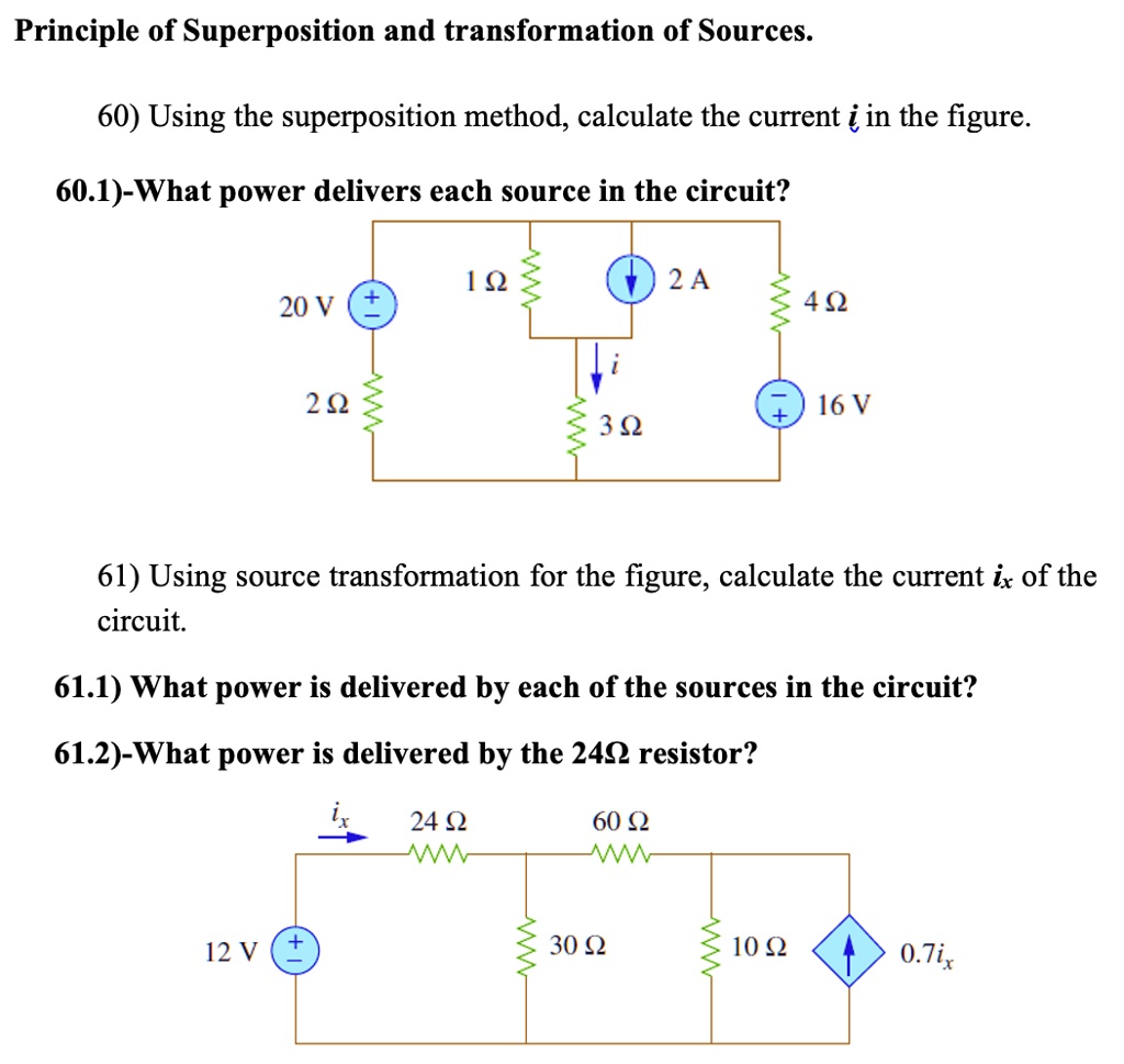 Principle Of Superposition And Transformation Of Sources 60 Using The