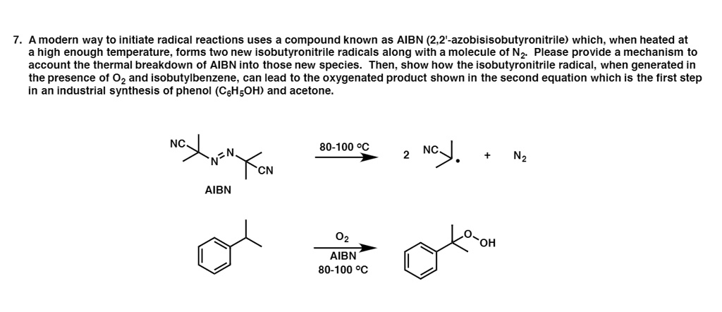 SOLVED:A modern way to initiate radical reactions uses compound known ...