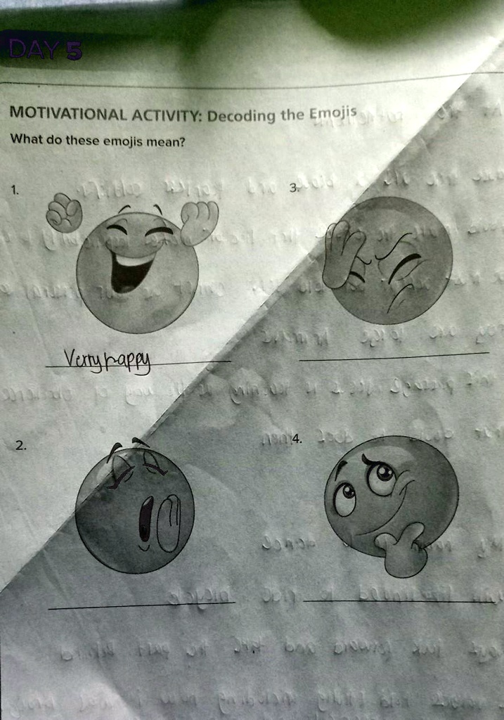 SOLVED: What do these emoji mean with pictures? DAY 5 MOTIVATIONAL ...