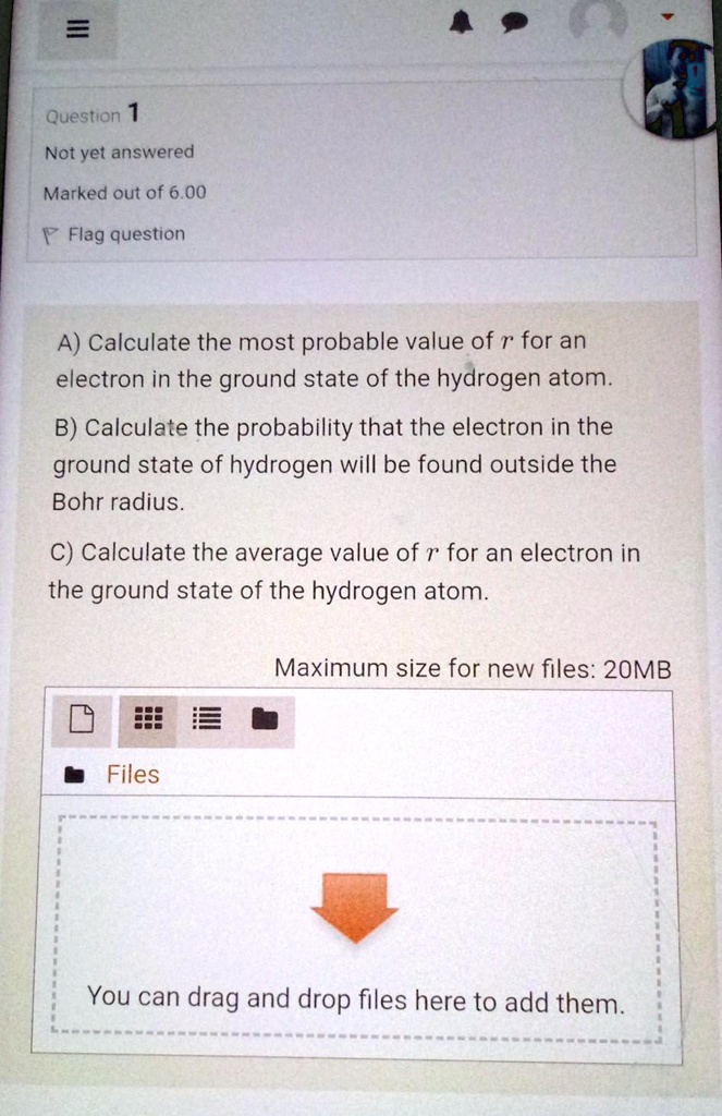 Question 1 Not Yet Answered Marked Out Of 600 Flag Question A Calculate The Most Probable Value