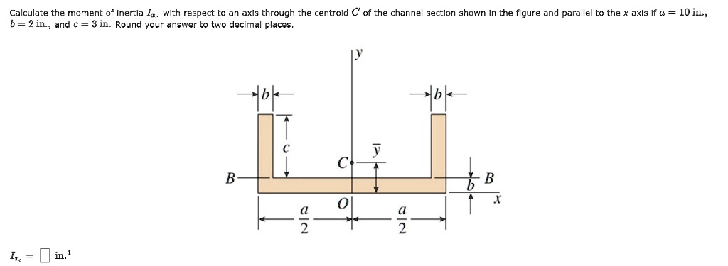 Calculate the moment of inertia Ixc with respect to an axis through the ...