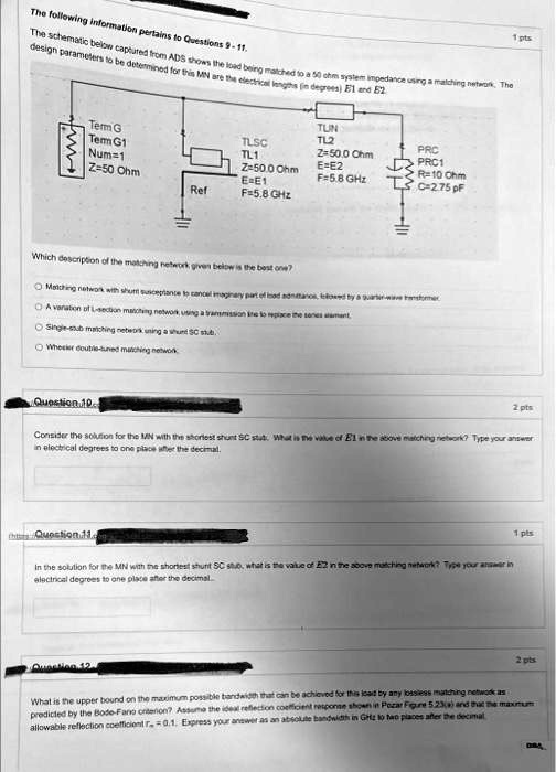 SOLVED: The following information pertains to Questions 9 - 11 The ...