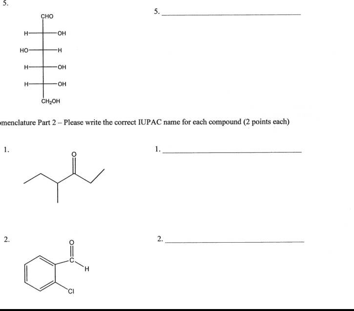 write the correct iupac name for each compound 02396