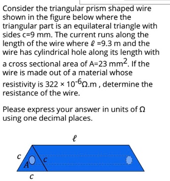 SOLVED: Consider the triangular prism shaped wire shown in the figure ...