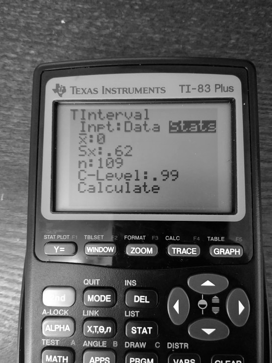 SOLVED: TEXAS INSTRUMENTS TI-83 Plus TInterval Inpt:Data Btatz X80 SX ...