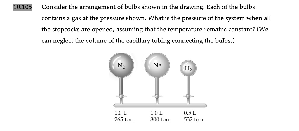 SOLVED: 10.105 Consider the arrangement of bulbs shown in the drawing ...