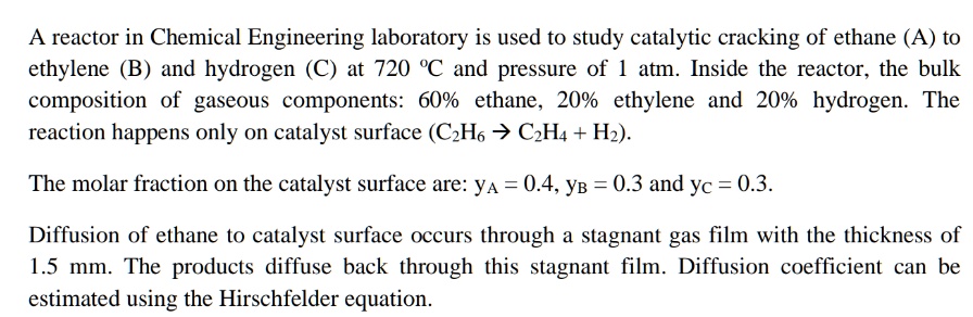 SOLVED: Texts: D(A-M) = 1.55 cm^2/s Determine the flux only. A reactor ...