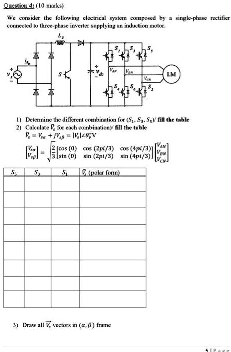 SOLVED: Ouestion 410 marks We consider the following electrical system ... SOLVED: Ouestion 410 marks We consider the following electrical system ...