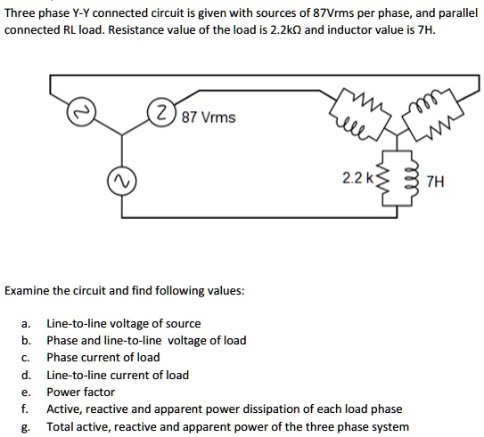 Wye wye circuit analysis three phase y y connected circuit...