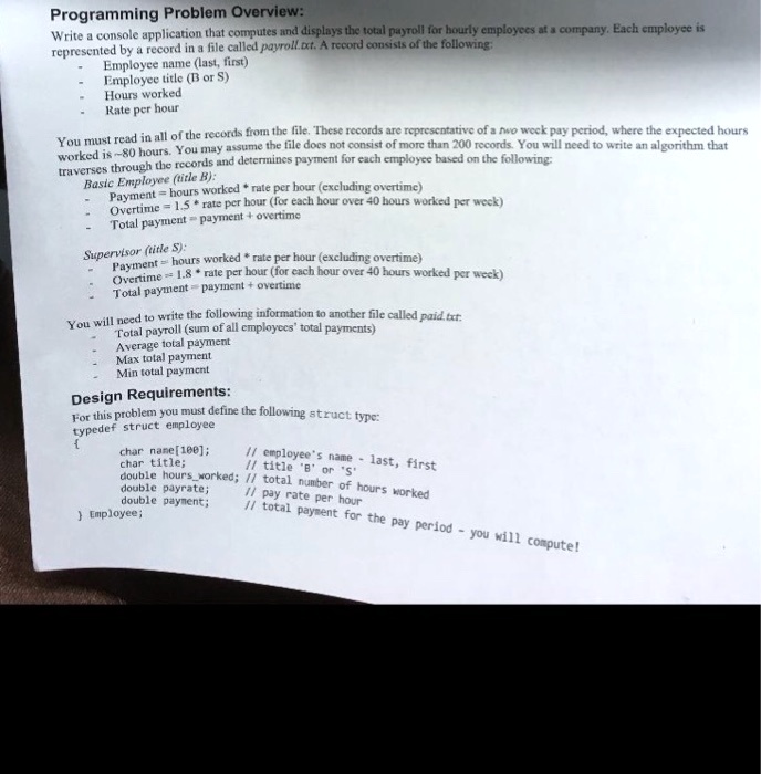 Solved Programming Problem Overview Write A Console Application That Computes And Displays The