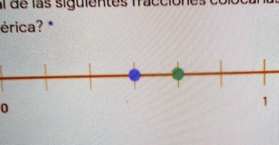 SOLVED: ¿Cual de las siguientes fracciones colocarían correctamente en ...