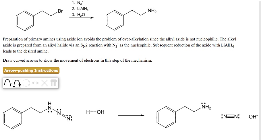 SOLVED: Preparation of primary amines using azide ion avoids the ...