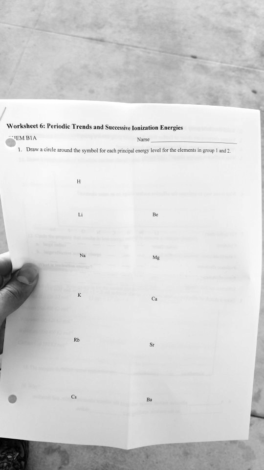 worksheet 6 periodic trends and suecessive lonization energies em bia ...