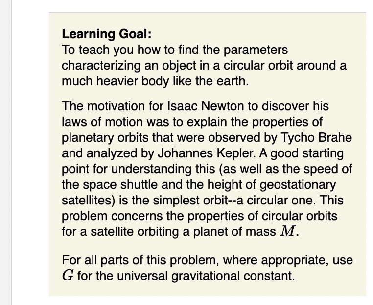 SOLVED: a)Find the orbital speed vvv for a satellite in a circular ...