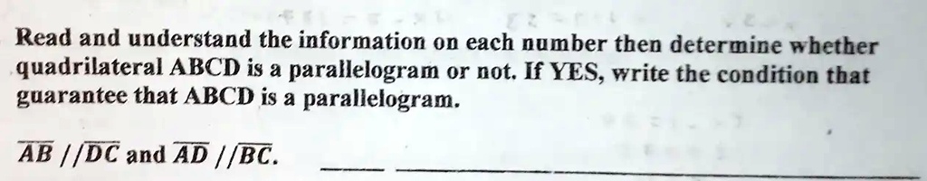 SOLVED: Text: Read and understand the information on each number then ...