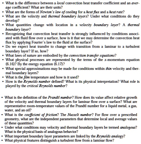 SOLVED: What is the difference between a local convection heat transfer coefficient and an ...