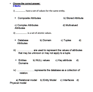 SOLVED: Q1. What is the Degree of a Relationship Type with example? Q2. What are the differences ...