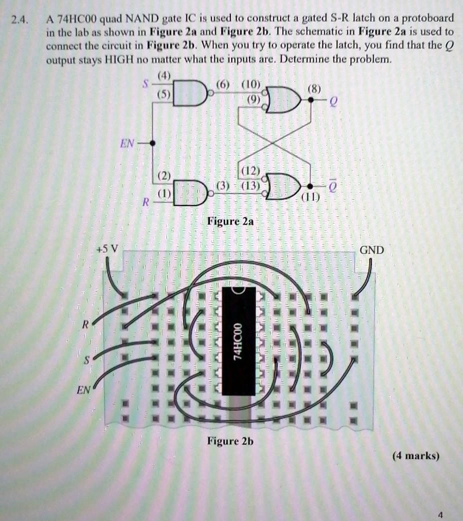 SOLVED: Help needed to solve this question.. Tq 2.4. A 74HCO0 quad NAND ...