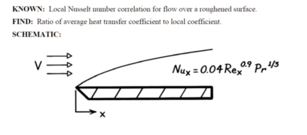 SOLVED: pls find ratio of average heat transfer Coefficient to local ...