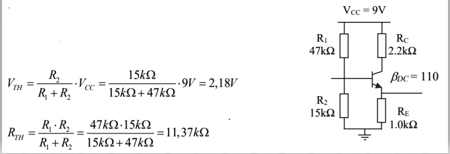 SOLVED: Draw the Thevenin equivalent of the bias voltage at the base of ...