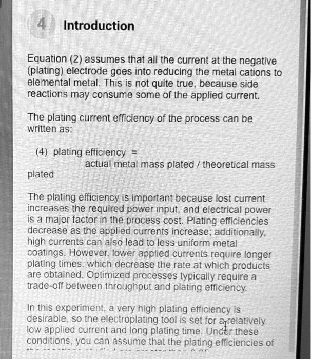 SOLVED: Equation (2) assumes that all the current at the negative ...
