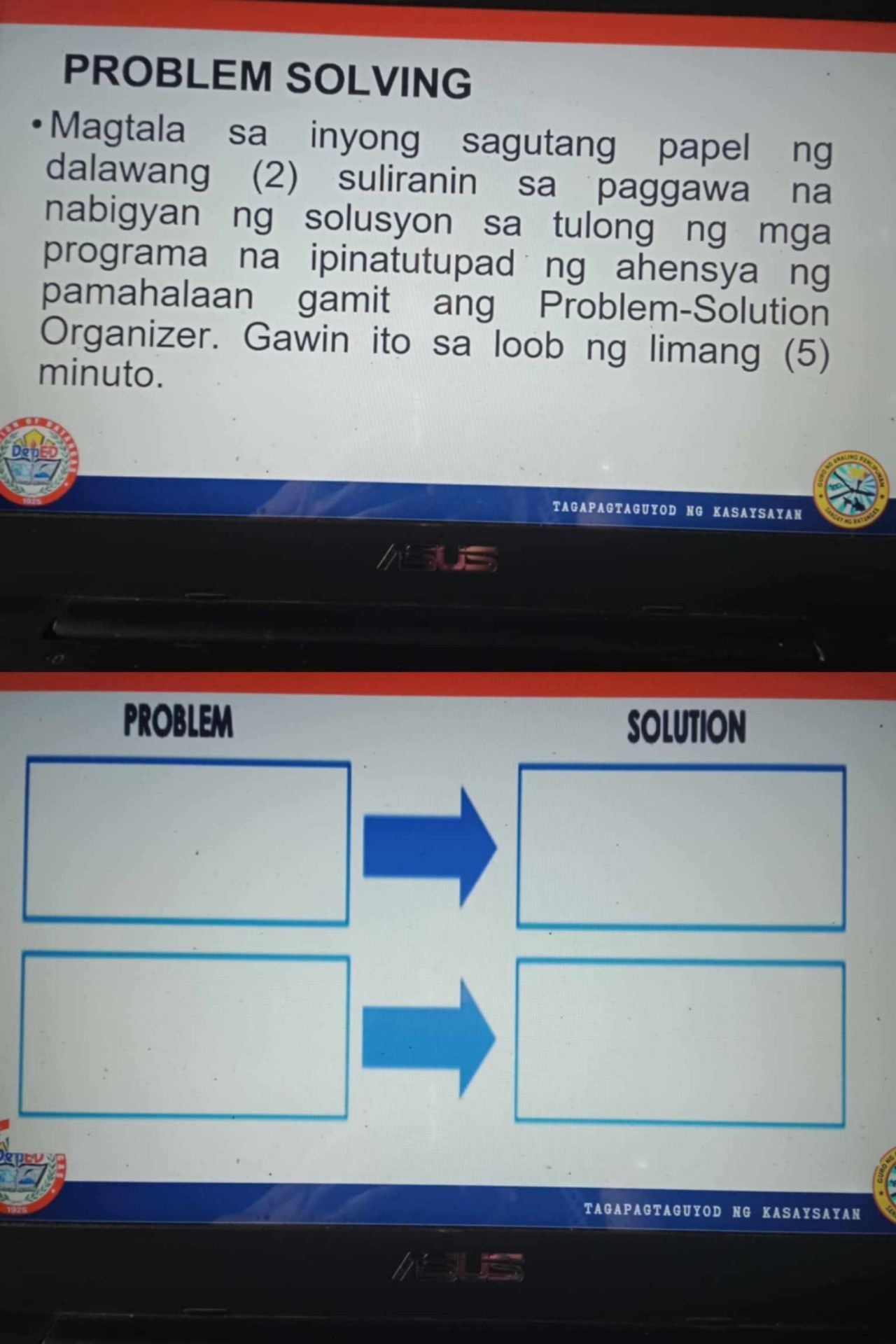 PROBLEM SOLVING -Magtala sa inyong sagutang papel ng dalawang (2 ...