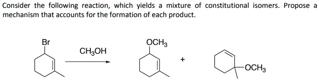SOLVED: Consider the following reaction, which vields mixture mechanism ...
