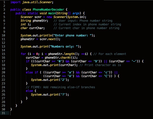 import java.util.Scanner; public class PhoneNumberDecoder public static ...