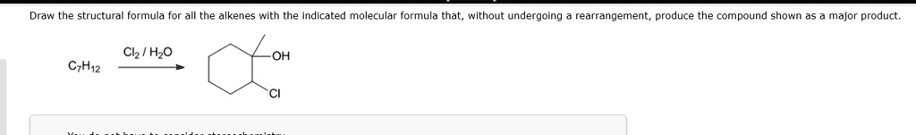 draw the structural formula for all the alkenes with the indicated ...