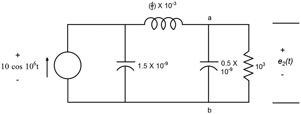 SOLVED: (a) Transform the circuit of Figure 6 to the frequency domain. (b) Determine the voltage ...