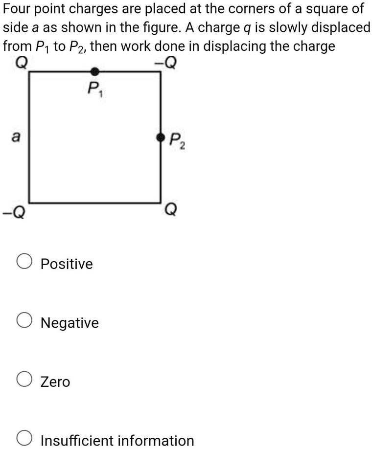 SOLVED: 'please answer this question of physics class 12 Four point charges are placed at the ...