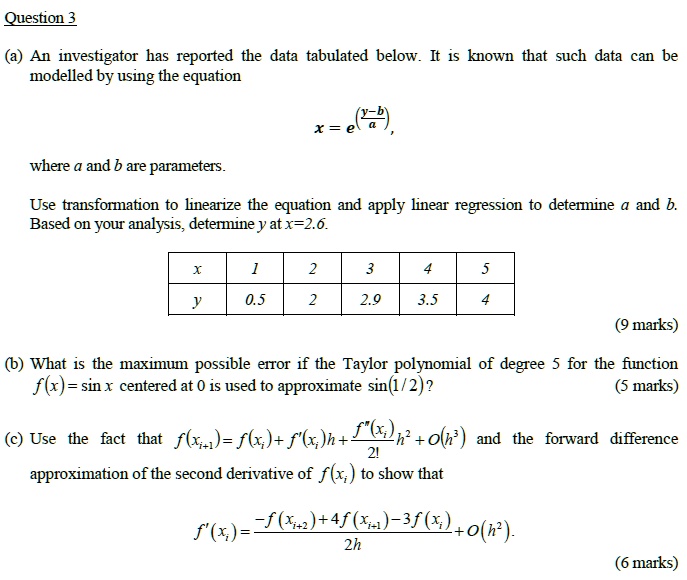 Question 3 An investigator has reported the data tabulated below. It is ...