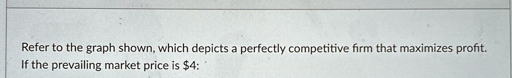 Refer to the graph shown, which depicts a perfectly competitive firm ...