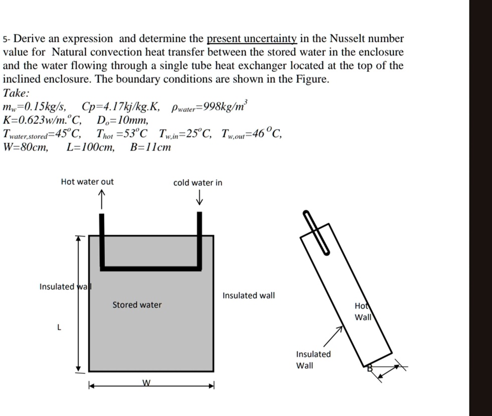 SOLVED: 5- Derive an expression and determine the present uncertainty ...