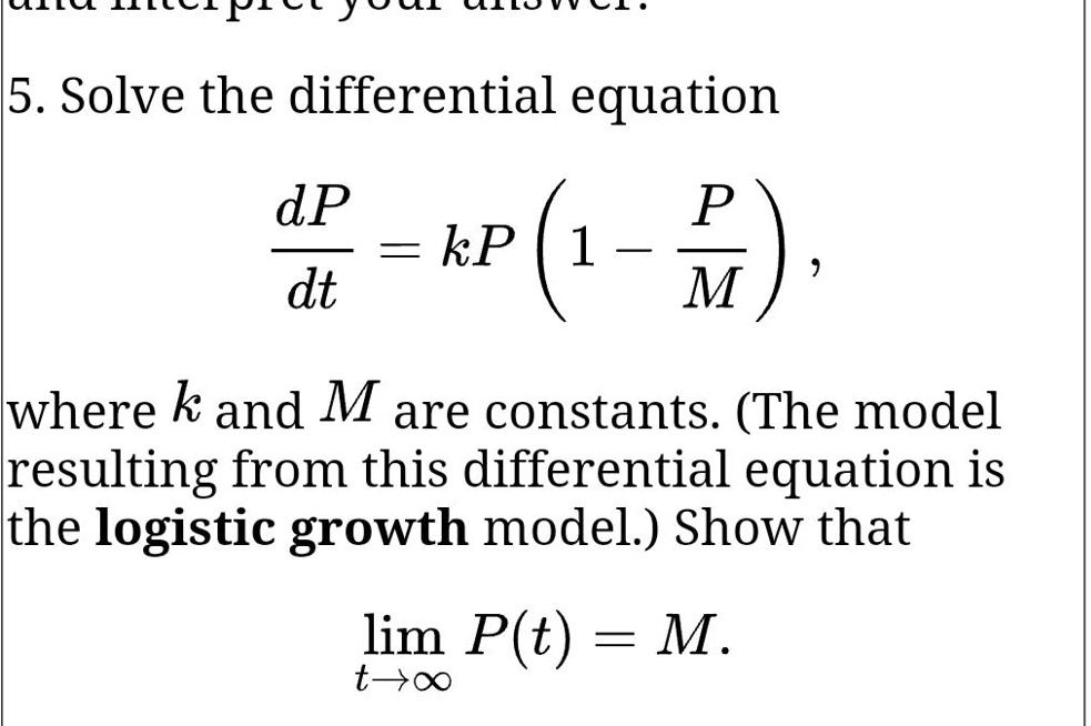 clllcl lllcl r ot j 41 clllo l 5 solve the differential equation dp p ...