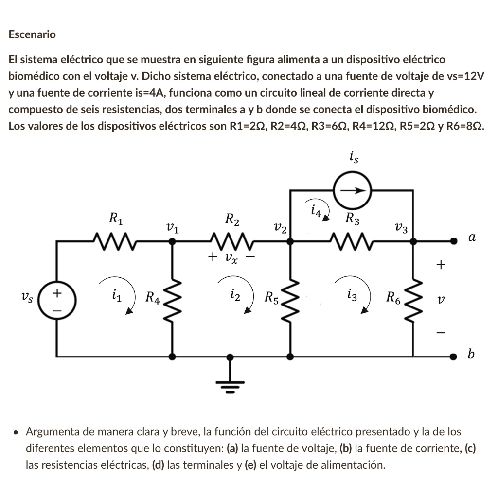 Escenario El sistema eléctrico que se muestra en siguiente figura ...