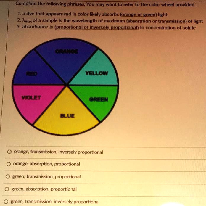 Complete the following phrases. You may want to refer to the color ...