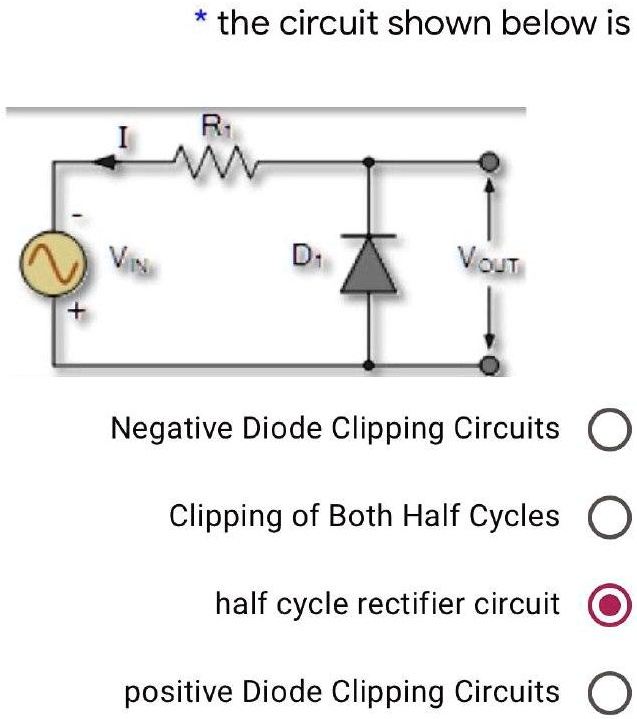 SOLVED: i need the answer quickly * the circuit shown below is R- VOUT ...