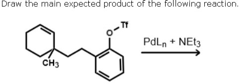 SOLVED:Draw the main expected product of the following reaction PdLn ...